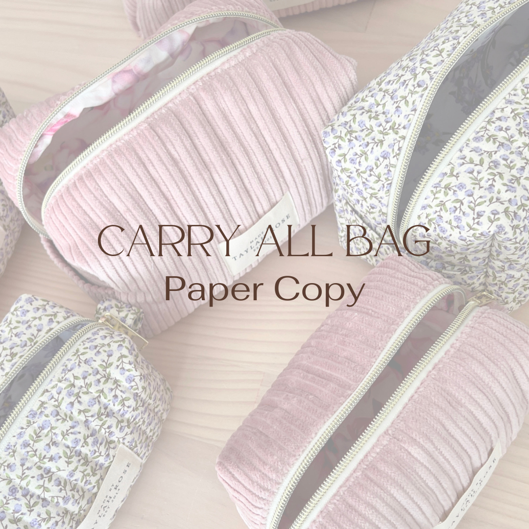 Hardcopy Paper Carry All Bag - Pattern and Instructions – Madebytaylahrose