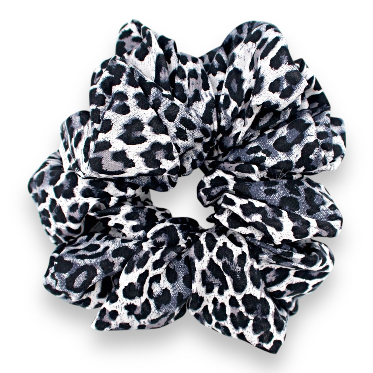 XL Cotton Cheetah Oversized Hair Scrunchie - Jumbo Animal Print ...