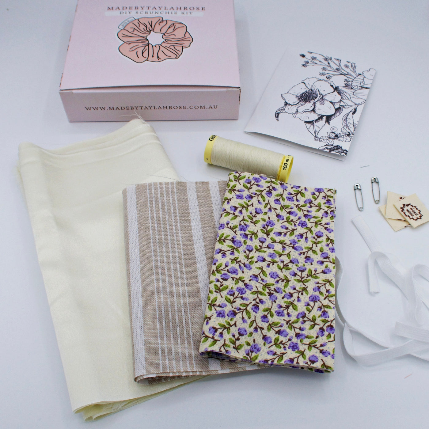 Deluxe DIY Scrunchie kits - makes 3 - sewing machine edition ...