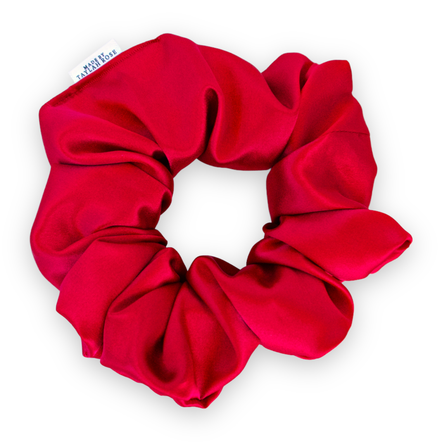 Red Satin Hair Scrunchie - Christmas Satin - Handmade in Australia by ...